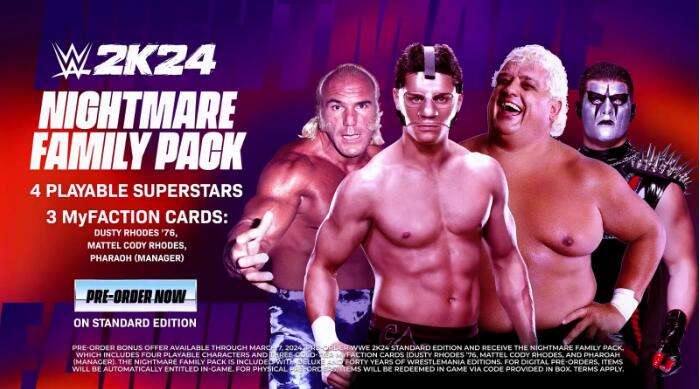 《WWE 2K24》今年三月发售 将推出新比赛和玩法_特玩网
